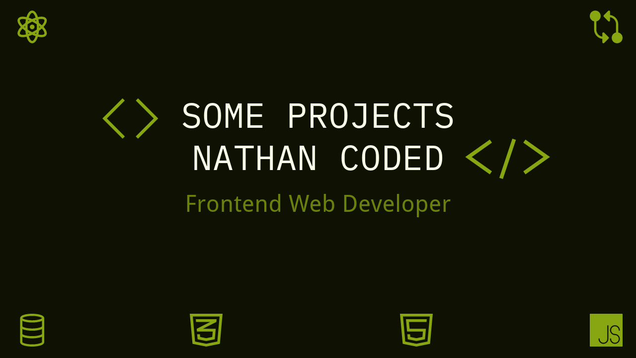 Some Projects Realised